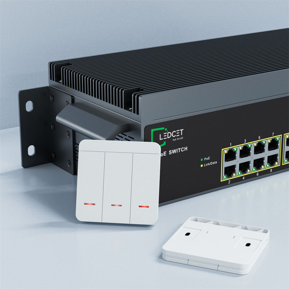 16 Port PoE LED Intelligent Switch Based On IEEE802.3BT Standard ...